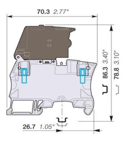 1SNK506411R0000 ABB | Terminal Block for 5x20 Fuse 50-Pk | Valin