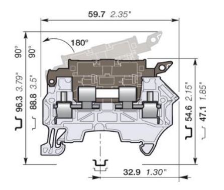 1SNK508410R0000 ABB | Terminal Block for 5x20/25 Fuse 50-Pk | Valin