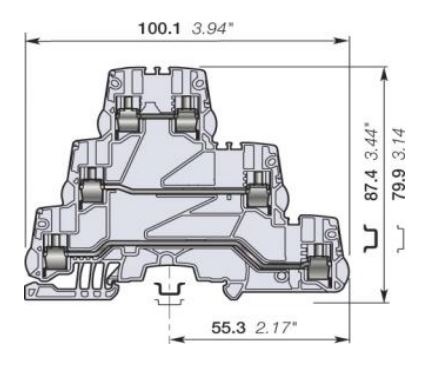 1SNK505212R0000 ABB | Triple-Deck Terminal Block 25-Pk | Valin