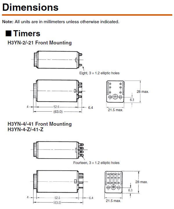 H3YN-2 DC24 Omron | Solid State Analog Timer | Valin