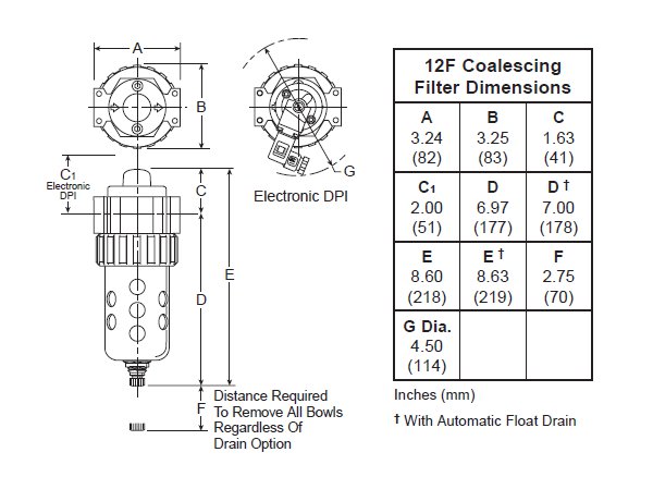 12F38HC Parker Hannifin | General Industrial Coalescing Filters | Valin