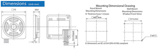 BSV-24N-W Patlite | BSV Series Voice Annunciator | Valin