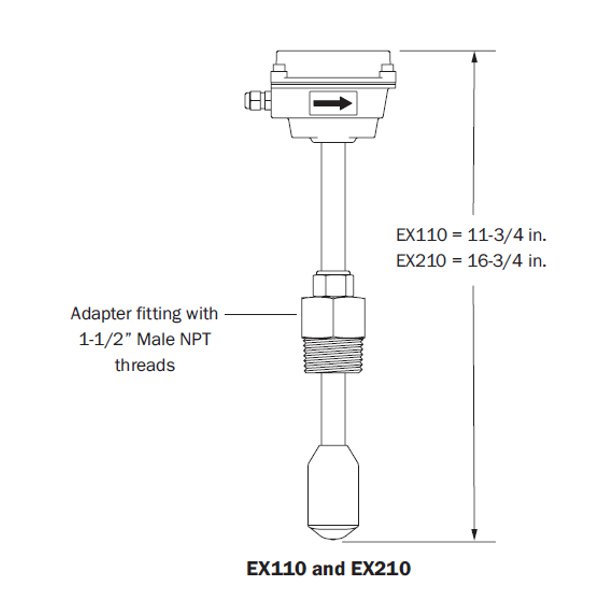 EX110B-40 Seametrics | Flow Sensor | Valin