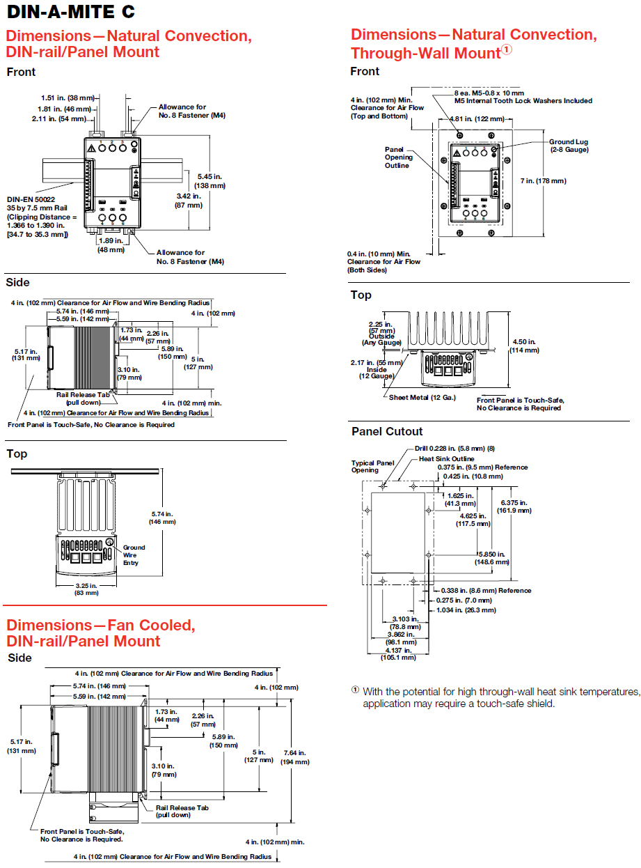 DC21-60C0-0000 Watlow | DIN-A-MITE Style C SCR Power Controller | Valin